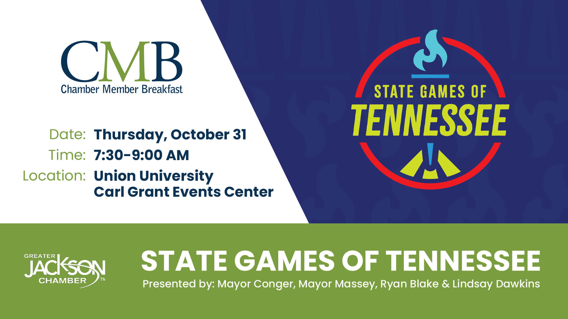 Greater Jackson ChamberChamber Member Breakfast – State Games of Tennessee